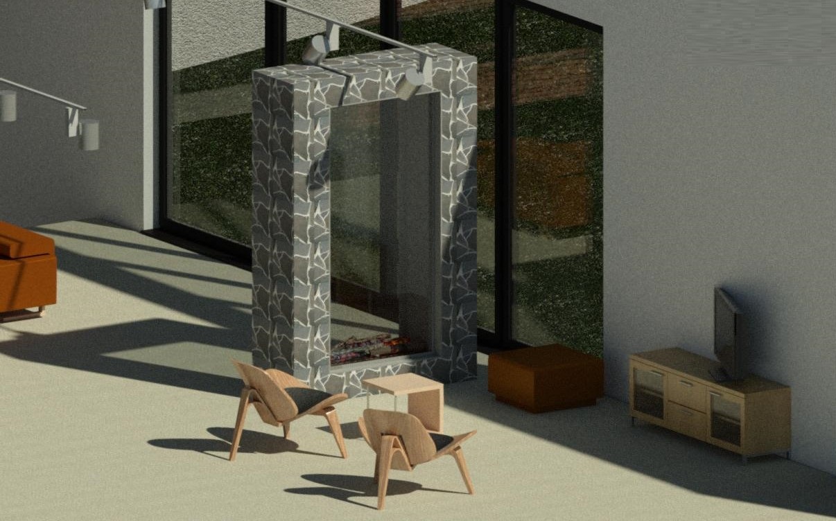 REVIT. BIM-модели каминов Faber компании Dimplex